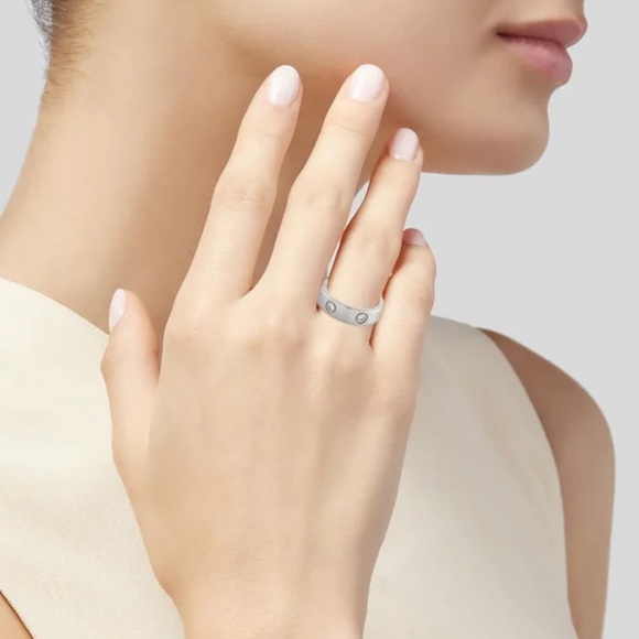 Jewelry | New Luxury Shiny Rotating Circle Crystal Ring Stainless Steel ...